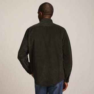 Lands End Breitcord-Hemd, Herren, Größe:48-50 regular, Braun, Baumwolle, by Lands End