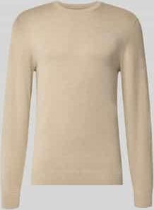 Mc Neal Strickpullover mit geripptem Rundhalsausschnitt