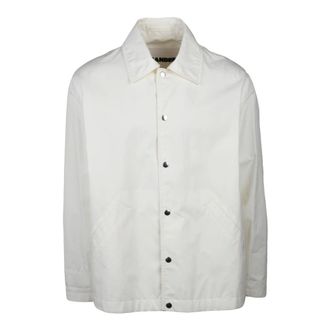 Jil Sander Homme, Vestes, Blanc, Taille: M Giubbottino in Poplin