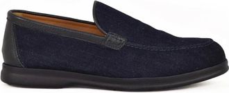Doucal's Homme, Chaussures, Bleu, Taille: 43 1/2 EU Chaussures en Cuir Semelle en Caoutchouc