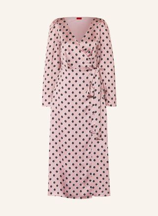 HUGO BOSS Hugo Wickelkleid Kapia Aus Satin rosa