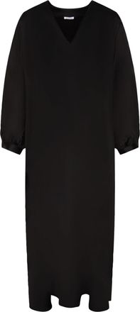 Seidensticker Damen Blusenkleid - Midi Kleid - Regular Fit - B&uuml;gelleicht - V-Ausschnitt - Langarm - Stretch