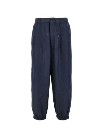 Emporio Armani Pantalon en coton m&eacute;lang&eacute; Emporio Armani