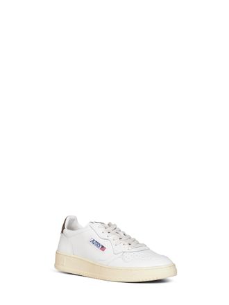 Autry Mens Sneakers Medalist Low White Leather Calf Trainers