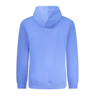 Tommy Hilfiger Logo-Embroidered Cotton Hoodie - Blue