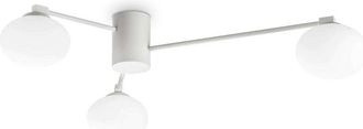 Ideal Lux Ideal Lux HERMES 3-flammige 90-cm-Kugel-Deckenleuchte in Wei&szlig;