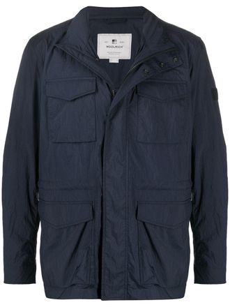 Woolrich veste &agrave; poches &agrave; rabat - Bleu