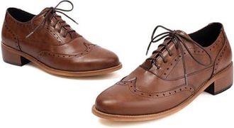 Generic Chaussures Plates r&eacute;tro pour Femmes &eacute;l&eacute;gantes et Confortables pour Un Style d&eacute;contract&eacute; et Moderne en Toute Occasion (Brown, 47.00)