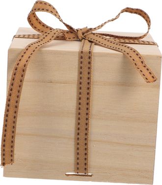 Cabilock Kleine Quadratische Holzkiste mit Deckel Naturbelassene Holzbox aus Multifunktionale Aufbewahrung für Schmuck Uhren Schlüssel DIY bastelprojekte und G