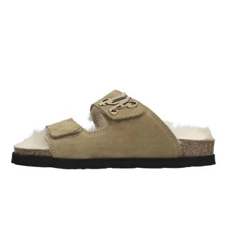 Palm Angels Suede Mules - - Shoes - Damen - Braun - 37 EU