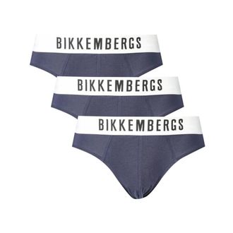 Dirk Bikkembergs Blaue Baumwollunterw&auml;sche- 3er-Pack- Elastischer Bund - - Underwear - Herren - Blau - 2XL