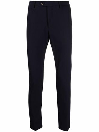 Dell'Oglio pantalon de costume à taille mi-haute - Bleu