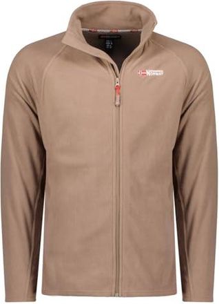 Geographical Norway Tug Men Fz - Polaire Fine Homme Chaude Zip - Veste Automne Hiver Printemps Chaud Hommes - Longues Manches Pull Fourrure Doux Confort Outdoor (Taupe XX