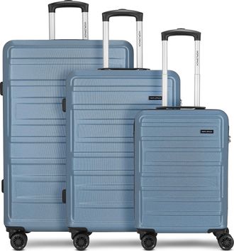 Worldpack Koffer-Set 3-teilig für Damen und Herren | Reise-Trolleys 50 x 29 x 76 cm aus hochwertigem, stoßfestem ABS Material | Doppelrolle & Teleskopgriff| New