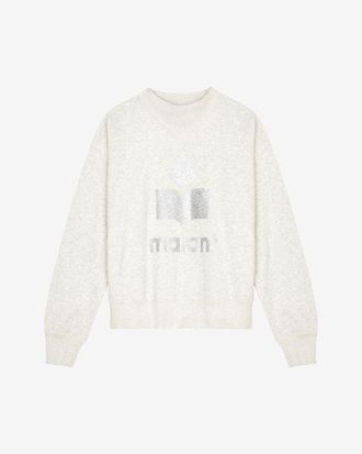 Isabel Marant Sweat Shirt En Coton Moby - Femme - &Eacute;cru - Taille 40 - Marant &Eacute;toile