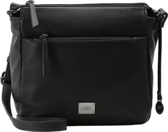 L.Credi L.Credi Damen Budapest Umh&auml;ngetasche, Schwarz (Schwarz), 9x23x25 cm