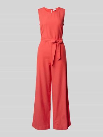 Vila Jumpsuit aus Viskose-Baumwoll-Mix mit Leinen-Anteil