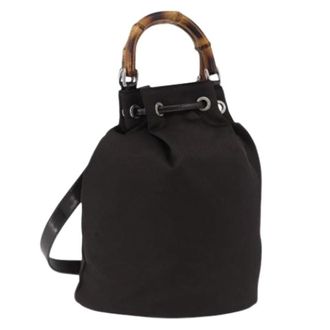 Gucci Pre-owned Nylon Bucket Bag - - Pre-owned - Damen - Schwarzk - ONE SIZE