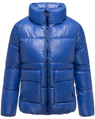 Navahoo Damen Winterjacke warme Steppjacke mit hohem Stehkragen Eispracht 14 Galaxy Blue Gr. XXL