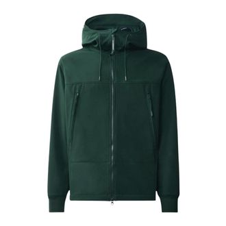C.P. Company C.p. Company - Veste &agrave; capuche Shell-R avec lentille - Homme - Sweatshirts et sweats &agrave; capuche - Vert - Taille: L