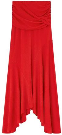 Ganni Femme, Jupes, Rouge, Taille: 36 FR Draped Maxi Skirt