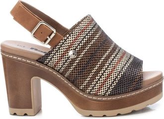 Refresh Damen 170528 Sandale mit Absatz, Camel, 36 EU