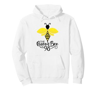 BDAZ 98. Geburtstag, die Bienenk&ouml;nigin ist 98 Jahre alt Pullover Hoodie
