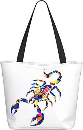 AOOEDM Sac shopping pour femme motif scorpion color&eacute; 33 x 28 x 17 cm. Le cadeau parfait pour la Saint-Valentin. Cest de la Saint-Valentin pour maman, fille, 