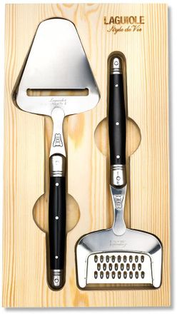 Laguiole Käsehobel & Käsereibe Premium Line, Schwarz