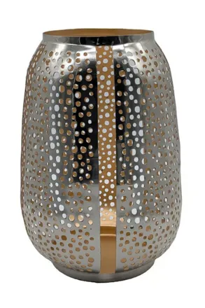 LAMBERT Windlicht Alva Nickel Gold (31cm)