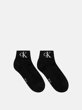 Calvin Klein Lot de 2 paires de chaussettes de cheville en coton doux et extensible