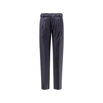 Dolce & Gabbana Homme, Pantalons, Violet, Taille: M Pinstripe Wool Pantalons