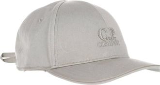 C.P. Company C.p. Company, Homme, Accessoires, Gris, Taille: ONE Size Casquette Gabardine Contrast&eacute;e