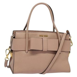 Miu Miu Pre-owned Leder Handtaschen - - Pre-owned - Damen - Rosa - ONE SIZE