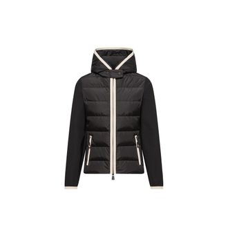 Moncler Moncler Padded Zip-up Hoodie, Women, Black, Size: Xl