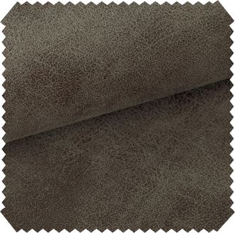 Novely exquisit ETERNITY Vintage Polsterstoff - Antiklederoptik Möbelstoff - Schwer entzündbares Velours-Kunstleder - Pflegeleichte Meterware 1lfm | Farbe: 0