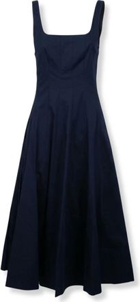 Staud Staud, Femme, Robes, Bleu, Taille: 38 FR Wells Dress