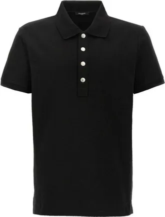 Balmain Homme, Tops, Noir, Taille: 2XL Polo