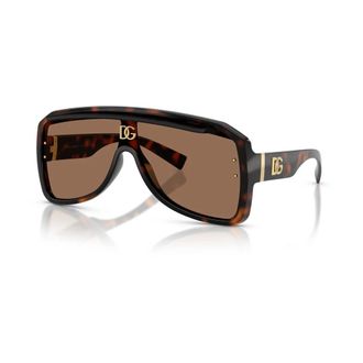 Dolce & Gabbana Pilot Shield Sonnenbrille - - Accessories - unisex - Braun - 37 MM