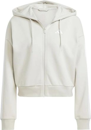adidas Femme, Sport, Beige, Taille: 40 FR W 3S FT FZ HD Sweat &agrave; capuche