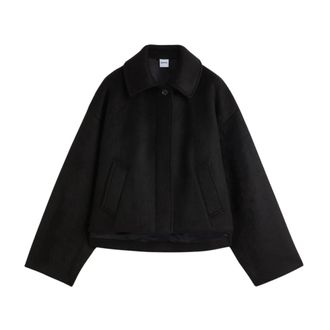 Aspesi Kunstpelz Jersey Jacke - - Jackets - Damen - Schwarzk - S