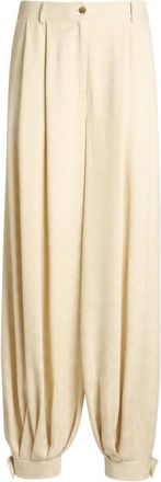 Etro Femme, Pantalons, Beige, Taille: 36 FR Pantalon large &agrave; plis
