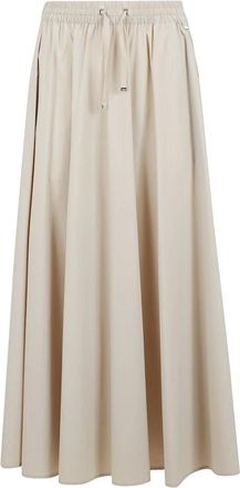 Herno Femme, Jupes, Beige, Taille: 36 FR Jupe longue l&eacute;g&egrave;re avec taille &eacute;lastique