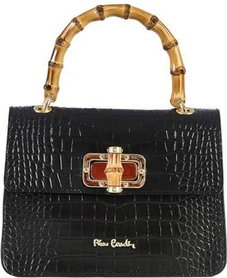 Pierre Cardin Sac femme, cuir véritable, cuir coco, daim, petit, épaule,multifonction,élégant, sac pour femme, sac à bandoulière,multifonction,sacs à bandoulière, N