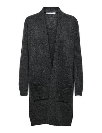 Only Only Cardigan pour Femme, Gris fonc&eacute; Mel, XS