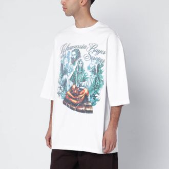 Willy Chavarria Wei&szlig;es T-Shirt Chavarria Prayer Services