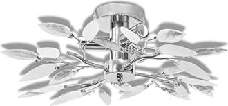 vidaXL Plafonnier Forme Feuille Acrylique 3 Ampoule Lampe Suspension Lustre