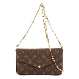 Louis Vuitton Crossbody Bags - Pochette Felicie Magenta - Gr. unisize - in Braun - f&uuml;r Damen