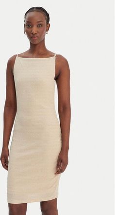 Guess Coctailkleid W6GKA1 K3488 Beige Slim Fit