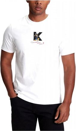 Karl Lagerfeld Homme, Tops, Blanc, Taille: S T-shirt &agrave; col rond